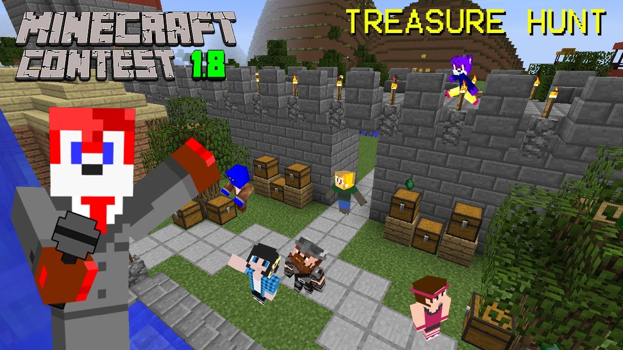 Minecraft Contest 1.8 - Treasure Hunt - YouTube
