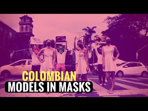 Colombian Models in Masks (WION Edge)