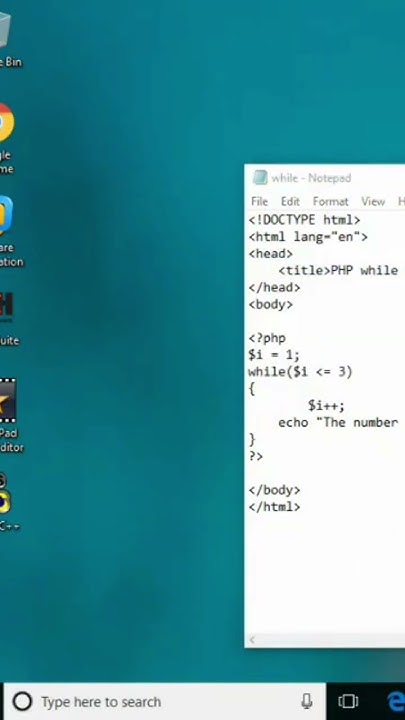 how to give while condition in php embedded html - YouTube