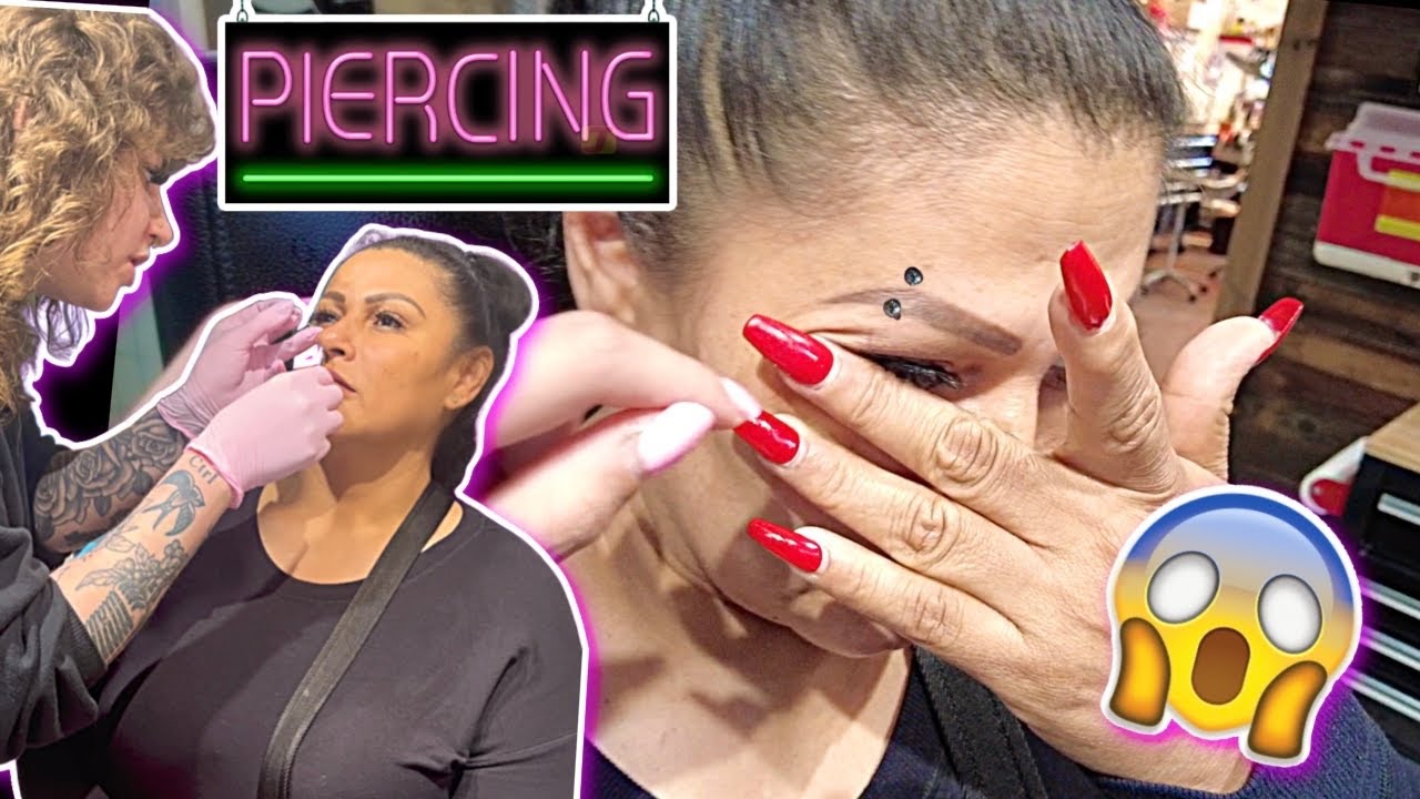 I Convinced My Mom To Get A Piercing!! LOL - YouTube