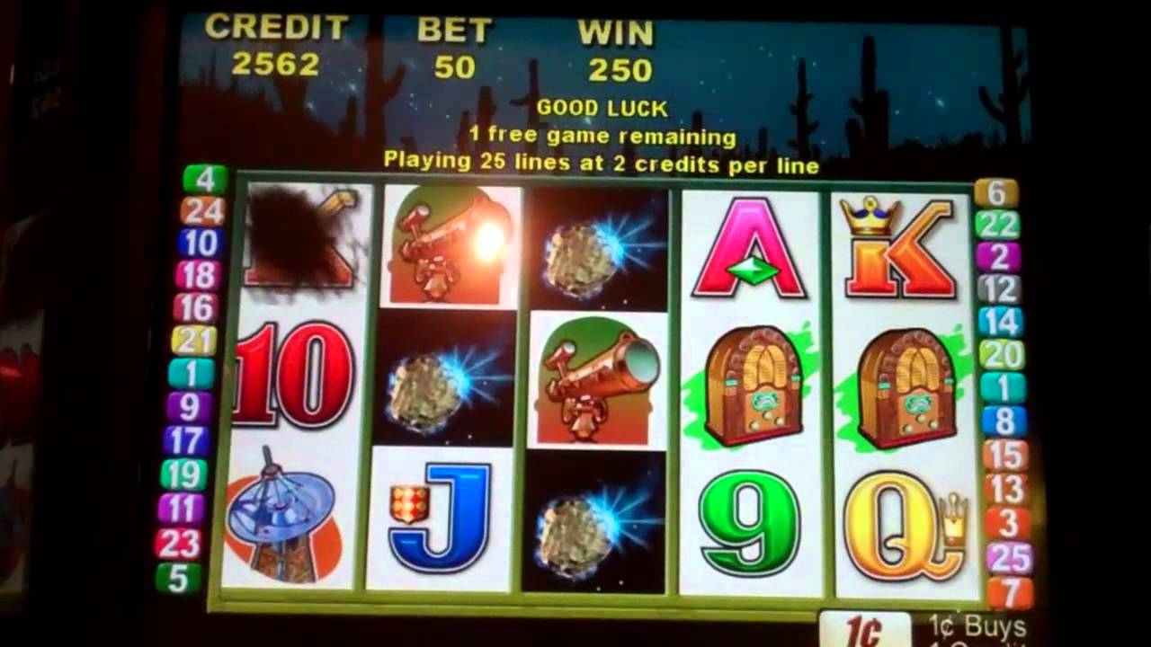 Meteor Storm Slot Machine Bonus - Free Spins with Wild Meteor Strikes ...