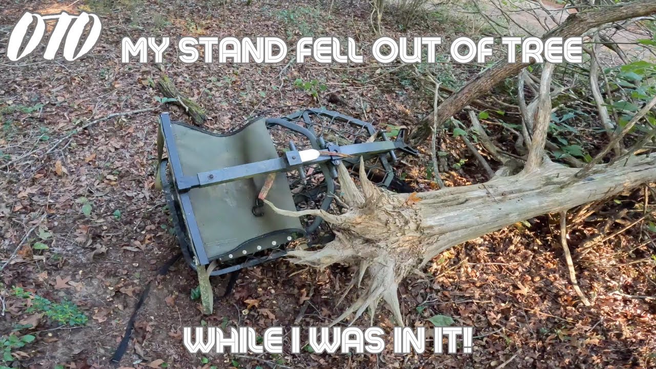 My deer stand fell out of the tree...WHILE I WAS IN IT! - YouTube