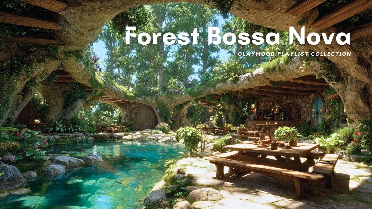 水辺の夏の朝のボサノバBGM I 森の奥で穏やかな風に包まれる音楽｜BGM Forest Bossa Nova - YouTube