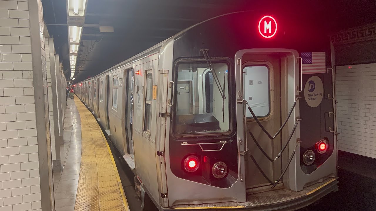 MTA NYCT: M train action at Canal Street - YouTube
