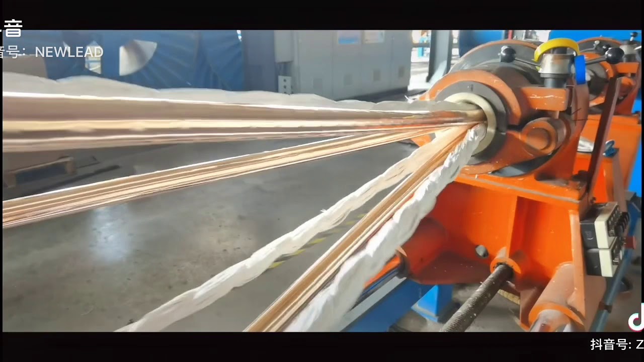 Laying up cable stranding machine - YouTube