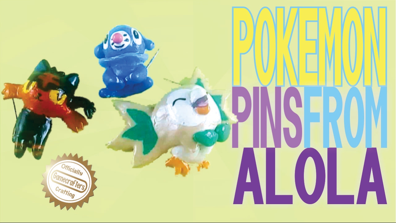 3D Pokémon Pins🌴Rowlet, Popplio y Litten - YouTube