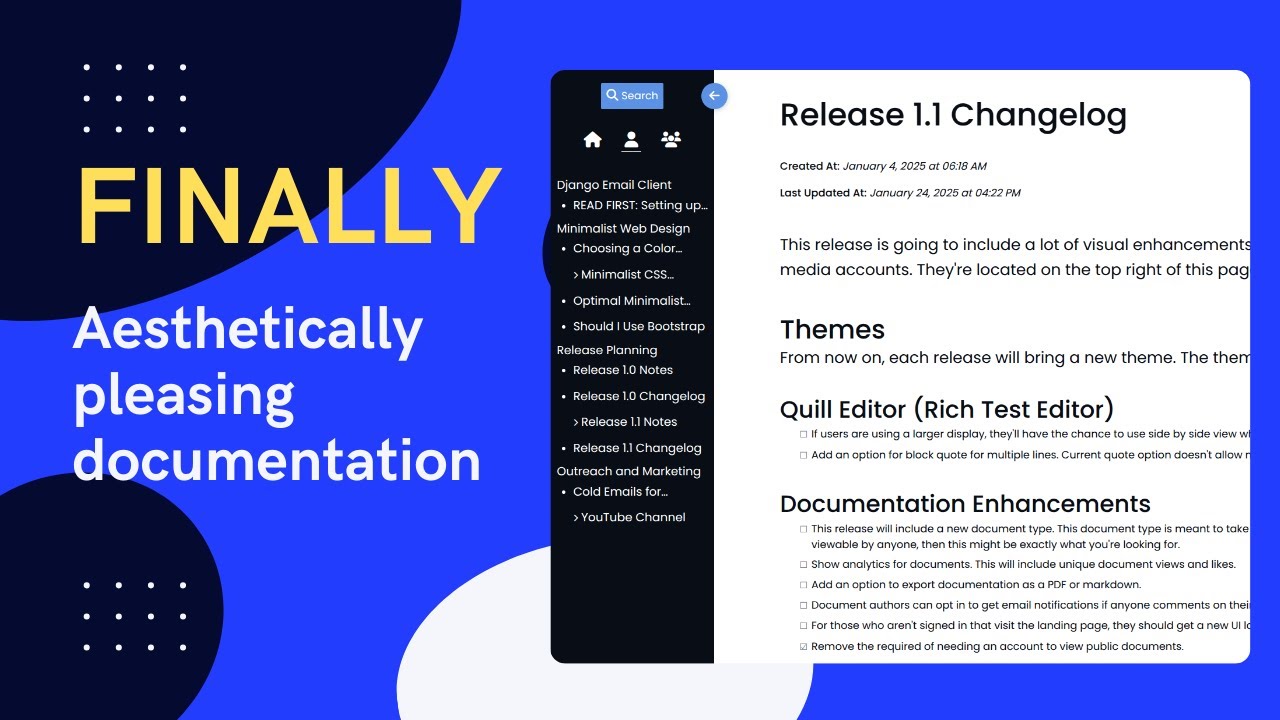 I Launched my Own Documentation Web App - YouTube