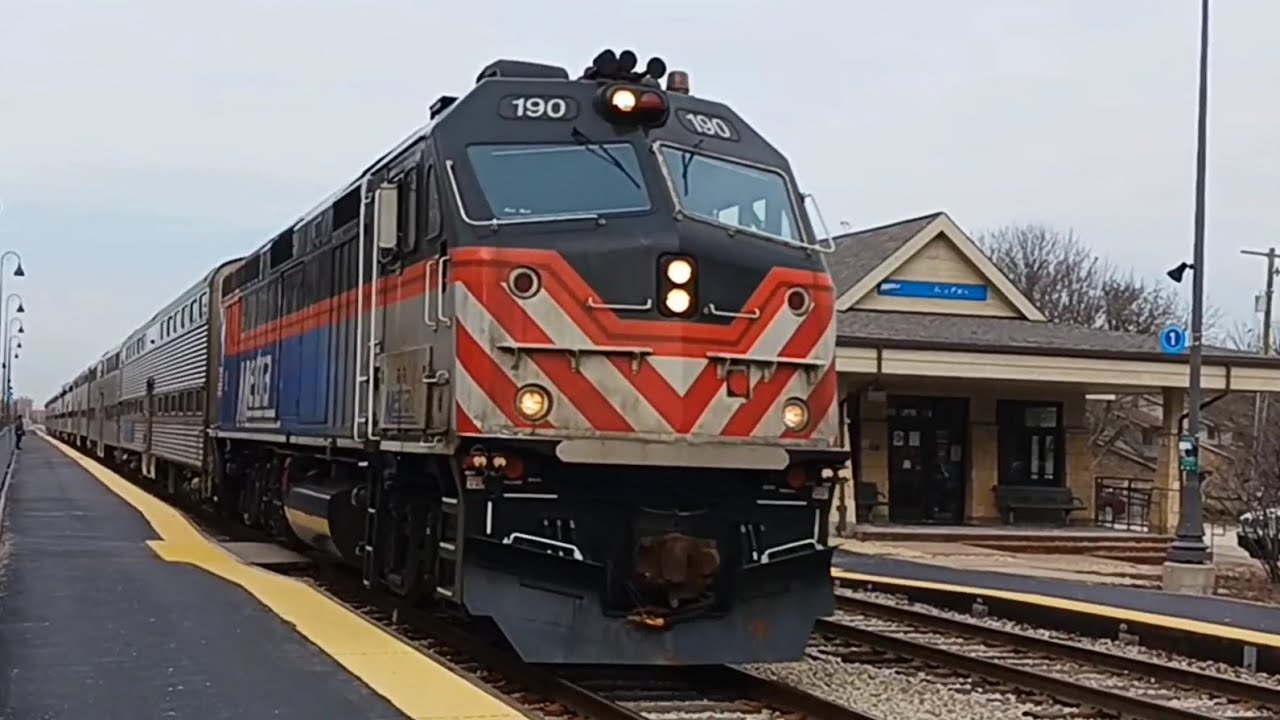 Metra SWS Complete Evening Rush Hour, Palos Park, Then Caution The ...