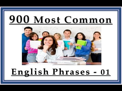 900 Most Common English Phrases - 01 - Basic English Lessons - YouTube