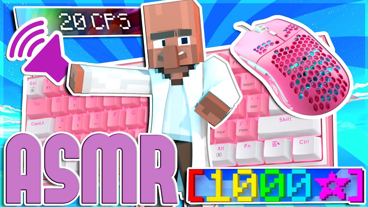 🖱️🎵ASMR Bedwars [Mouse and Keyboard sounds] Hypixel Minecraft Bedwars ...