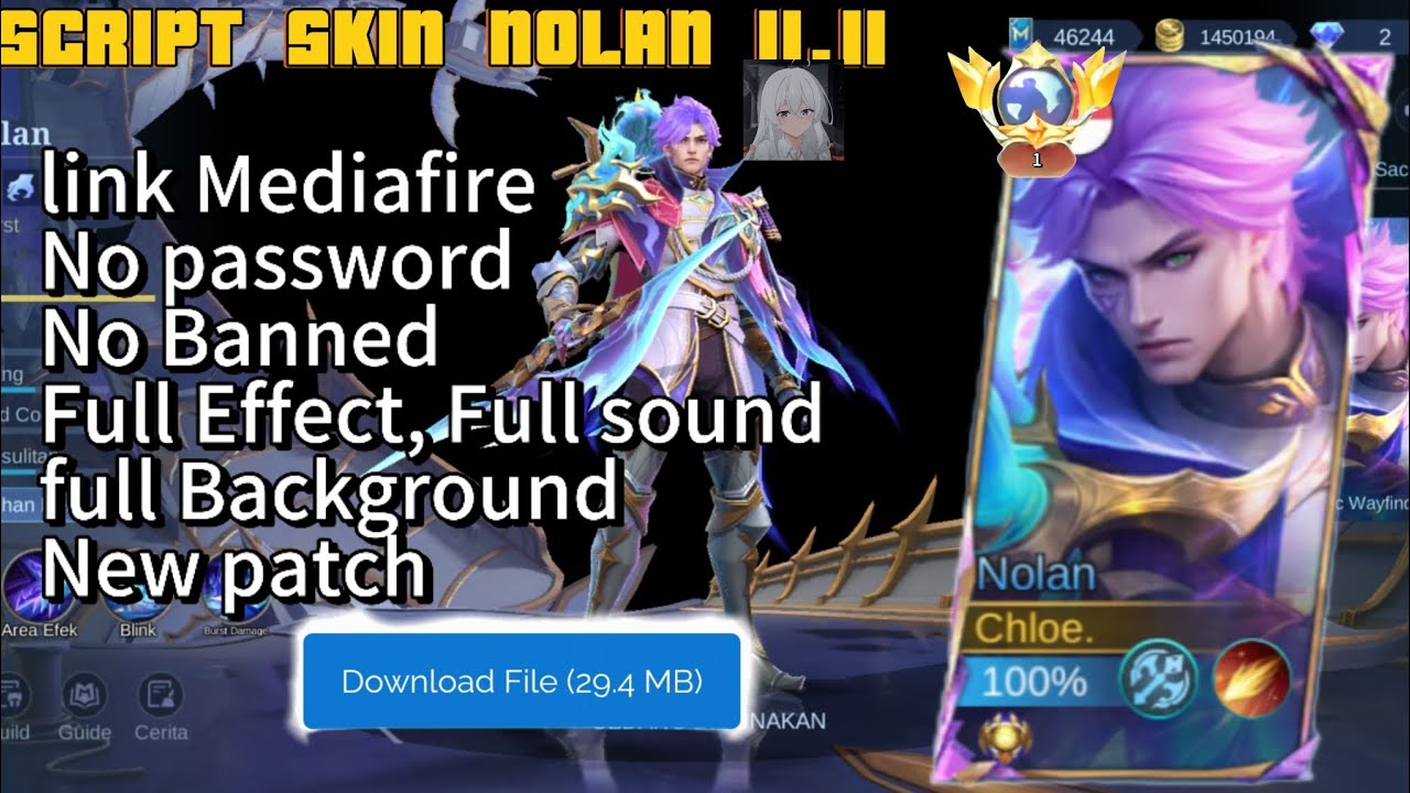 Script Skin Nolan 11.11 The Navigator No Password | Full Effect Voice ...
