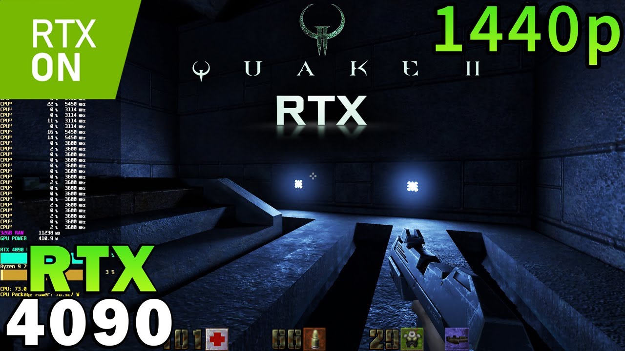 Quake 2 RTX 1440p | Ray Tracing | RTX 4090 | Ryzen 9 7950X | Ultra ...