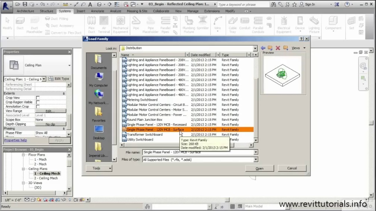 Designing Electrical Circuits in Revit MEP #3 - Placing Receptacies and ...