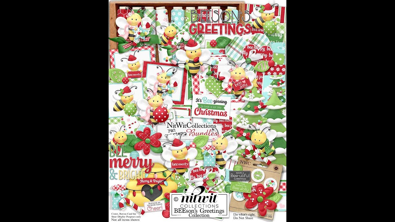 Christmas Bees Paper Craft Kit | Christmas Card Making Ideas ...