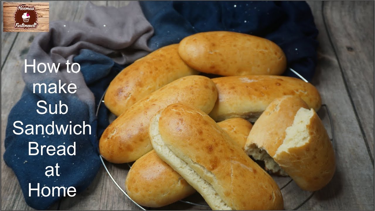 How to make Sub Sandwich Bread at home | Homemade Subway Bread Recipe ...