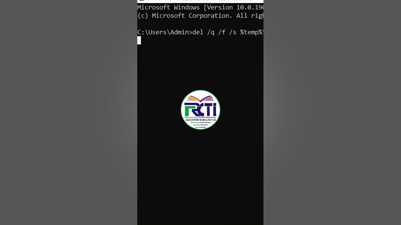 How To Delete Junk File Cmd Commandprompt Shorts Teels Reels Youtubeshorts Rctigyan