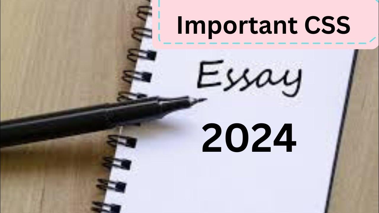 Important essays 2024| Essay| Different Dimensions| CSS 2024 essay themes - YouTube