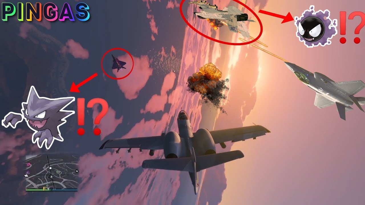 Fighting Two Annoying Ghost Pilots in GTA Online (2v2) - YouTube