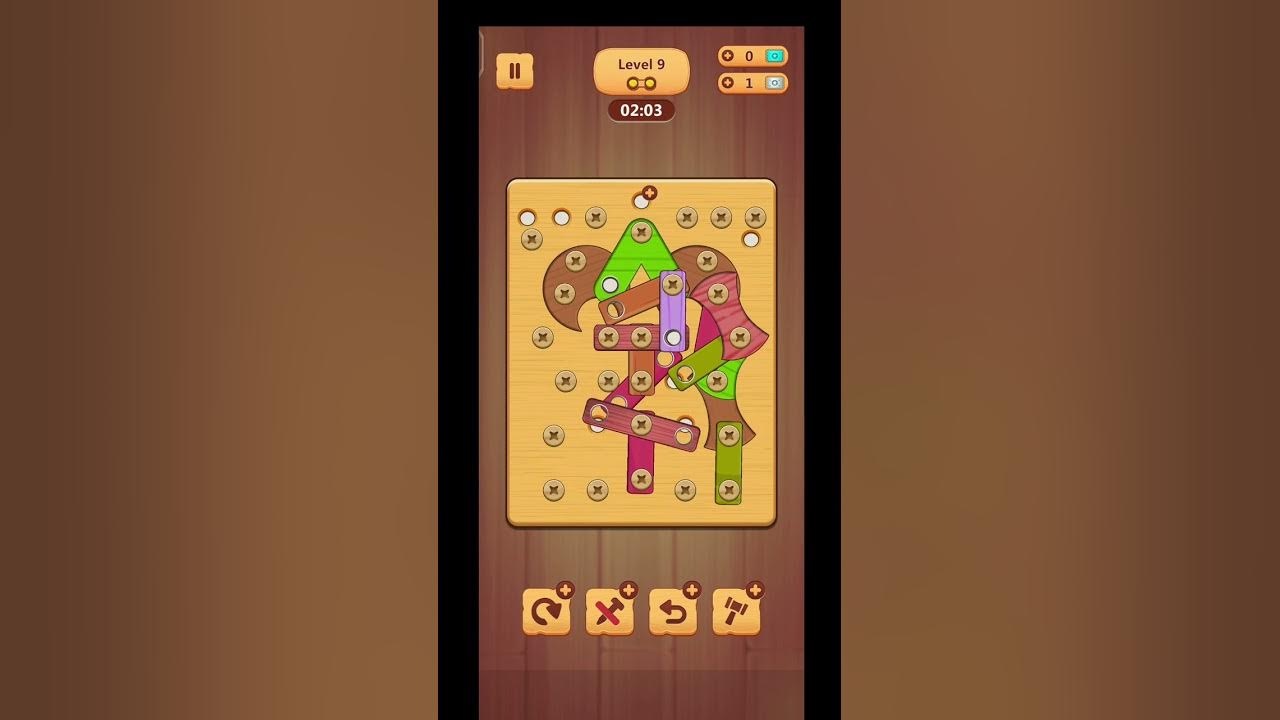 09 WOOD NUTS & BOLTS HOW TO SOLVE LEVEL GAMEPLAY walkthrough #woodnuts&bolts Ft. Saran S - YouTube