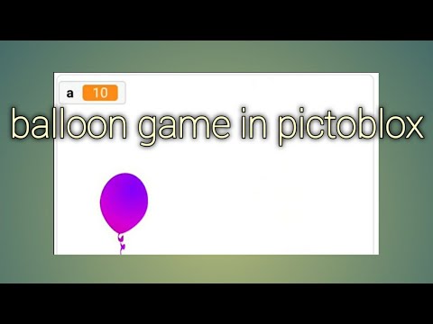 balloon game in pictoblox - YouTube