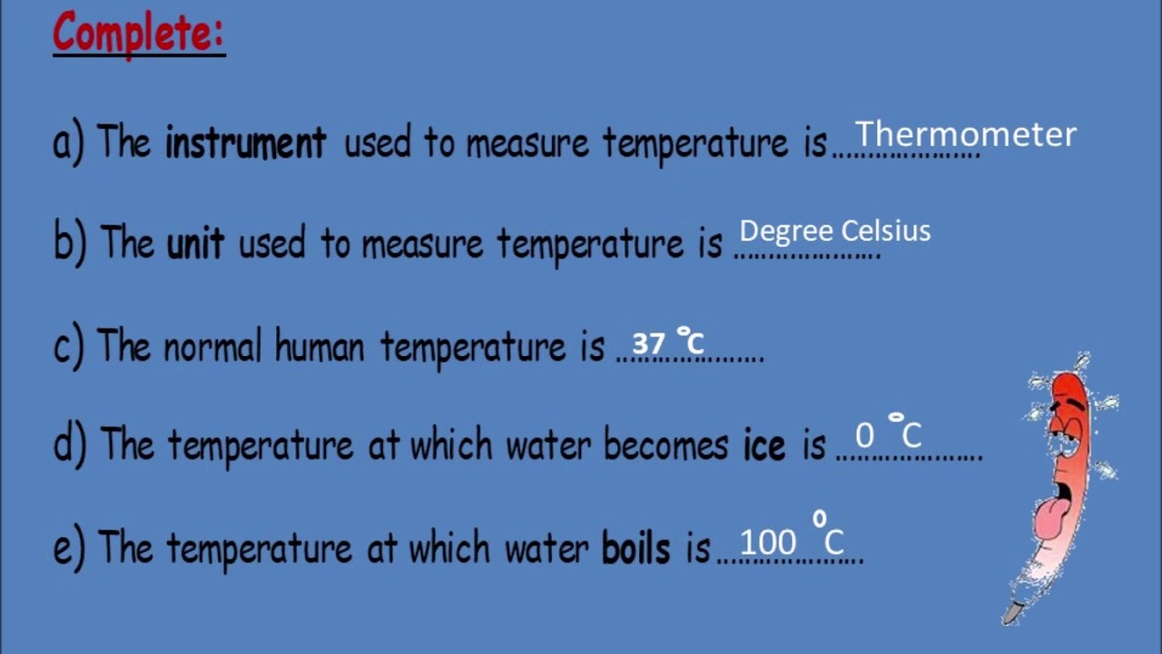 ALS - math 3rd prim Measuring temperature - YouTube