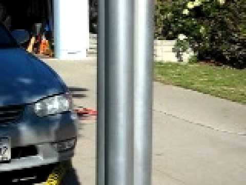 portable telescoping pneumatic tower ham radio - YouTube