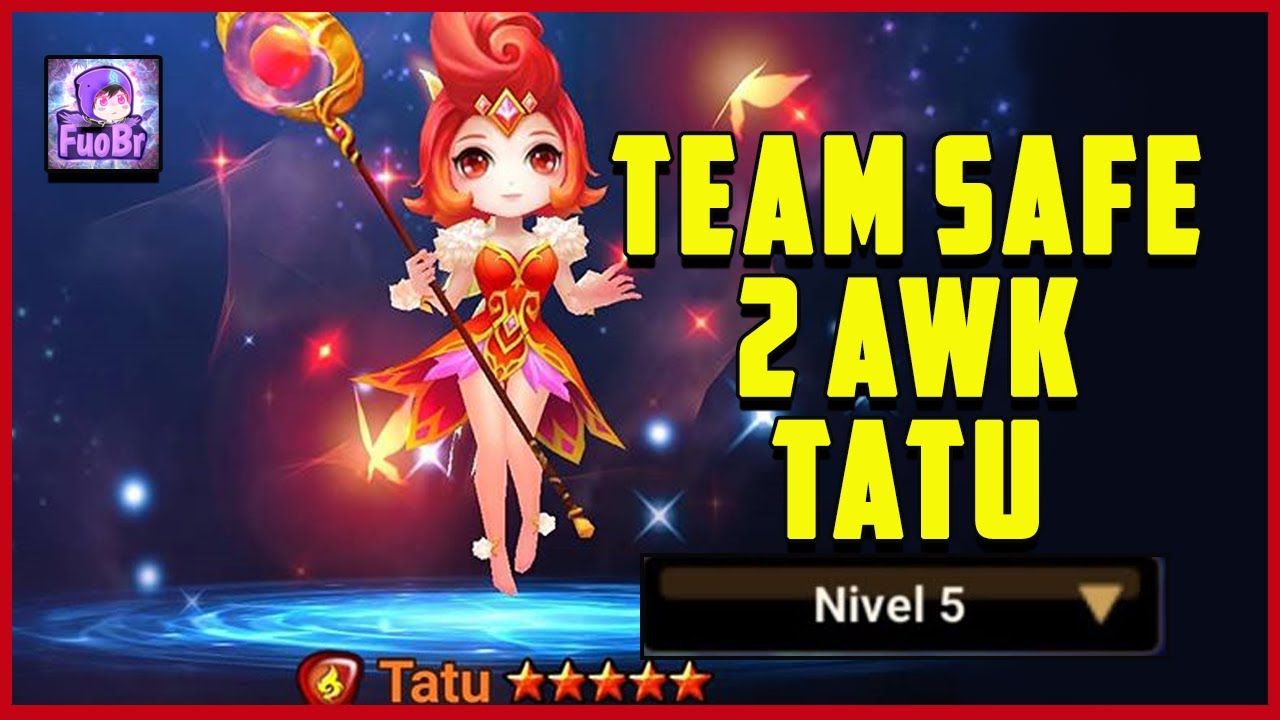 TATU (Fire Pixie) SEGUNDO DESPERTAR TEAM SAFE SUMMONERS WAR - YouTube