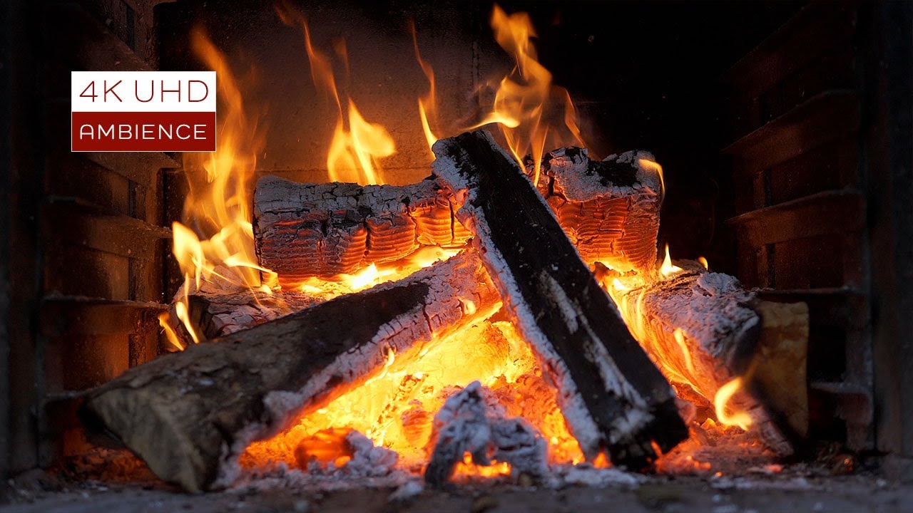 Soothing Fireplace With Crackling Log Sounds To Help Relax And Focus ...