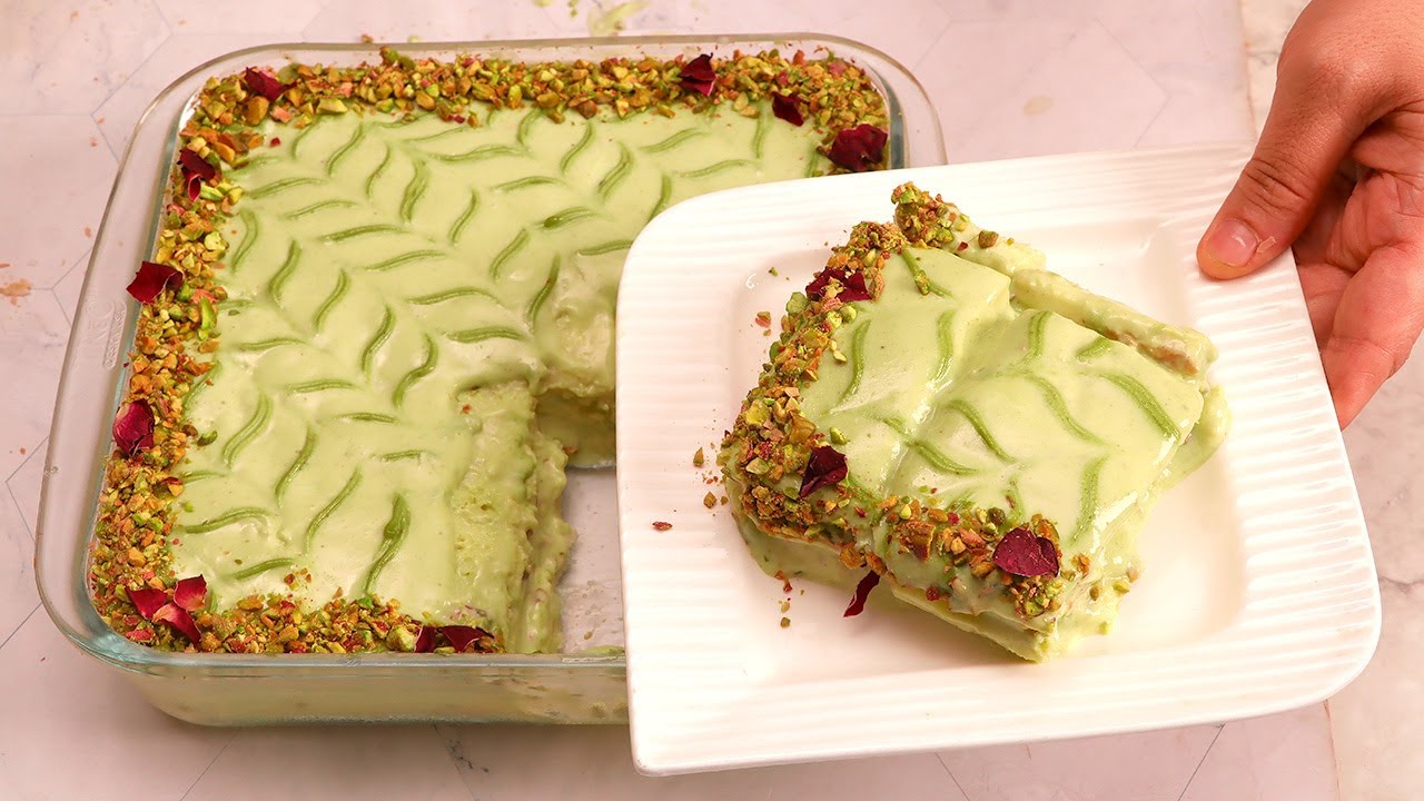 Eid Special 🌿 Pistachio Arabic Dessert Recipe | Easy Middle Eastern ...