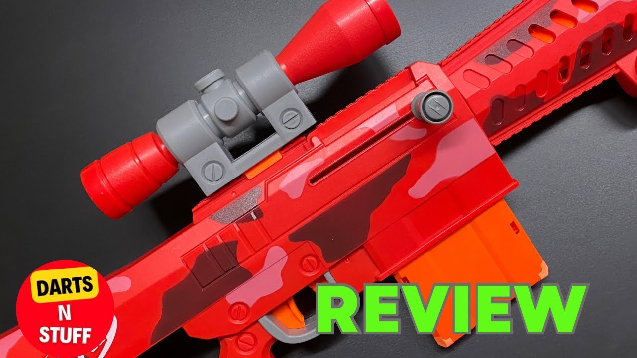 Review Nerf Fortnite Heavy SR Blaster - YouTube