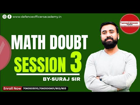 Math Doubt Session 3 | Live 🔴 | # DOA #BeTheNext - YouTube