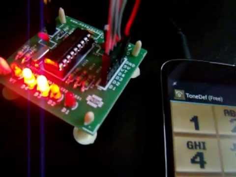 DTMF Decoder module with MT8870 chip - YouTube