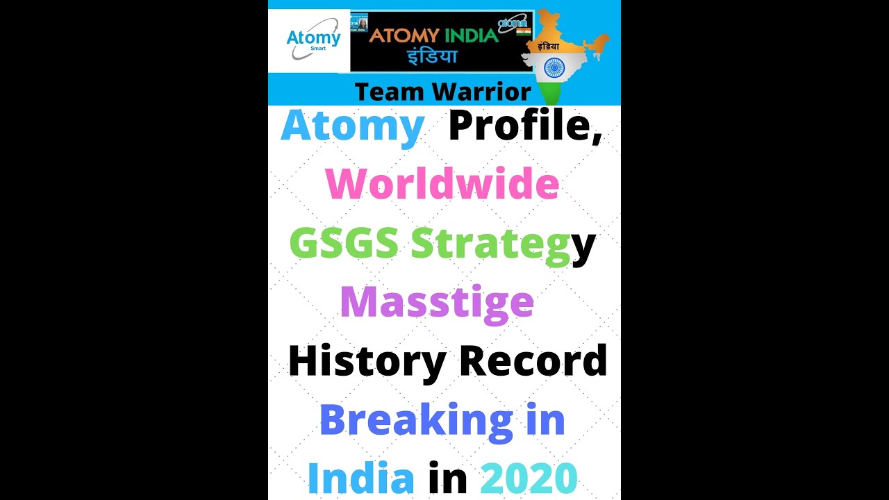 Atomy Strong Profile, Worldwide Global Sales GSGS Strategy Masstige ...