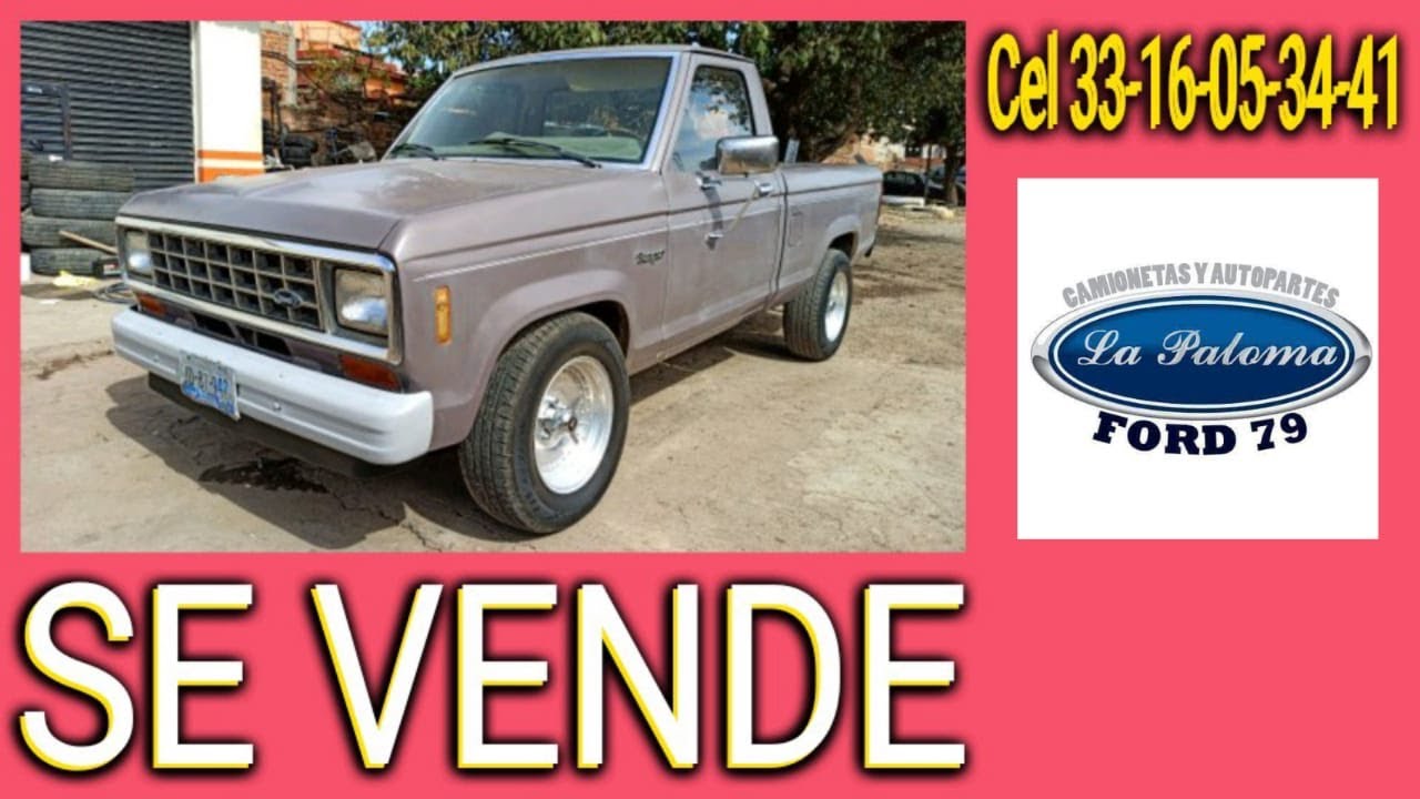 Ford Ranger 82 CLASICA muy AHORRADORA de combustible l Joyas Sobre ...