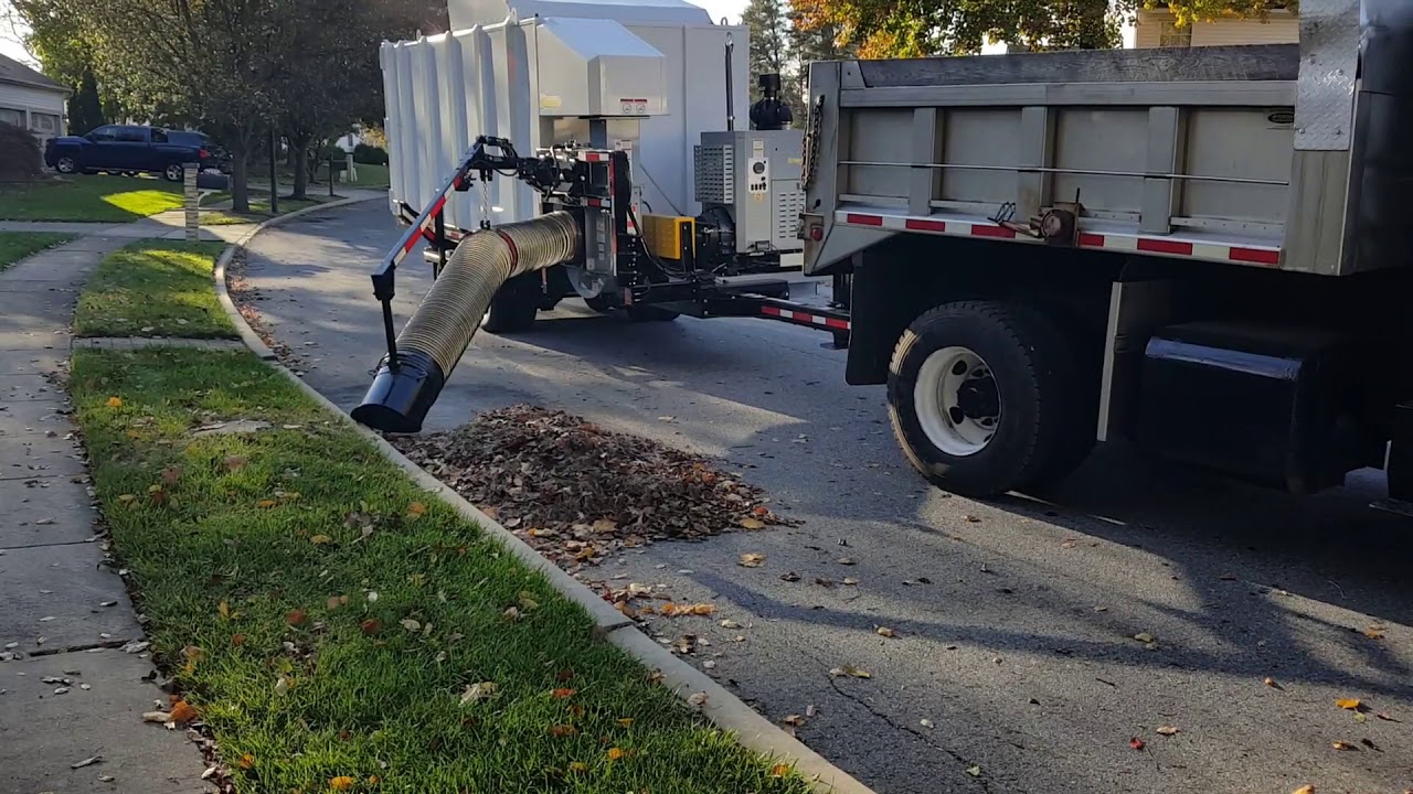 New Pull Behind Automated Leaf Collection Unit - YouTube