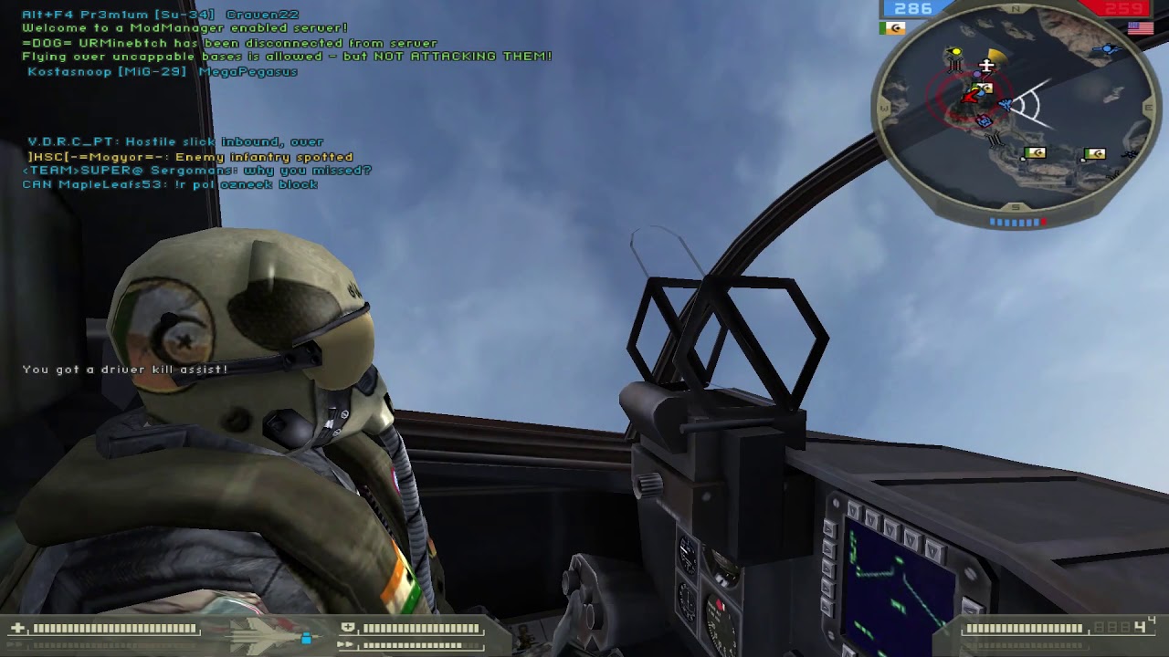 BATTLEFIELD 2 two seat cockpit in SU-34 BOMBER (CoPilot Gameplay) - YouTube