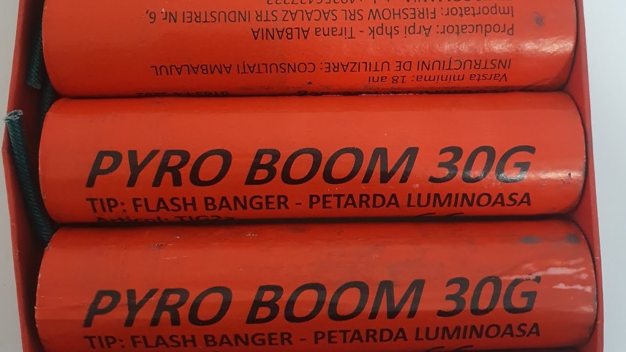 Petarda PYROBOOM 30G, Review și verificare gramaj + test - YouTube