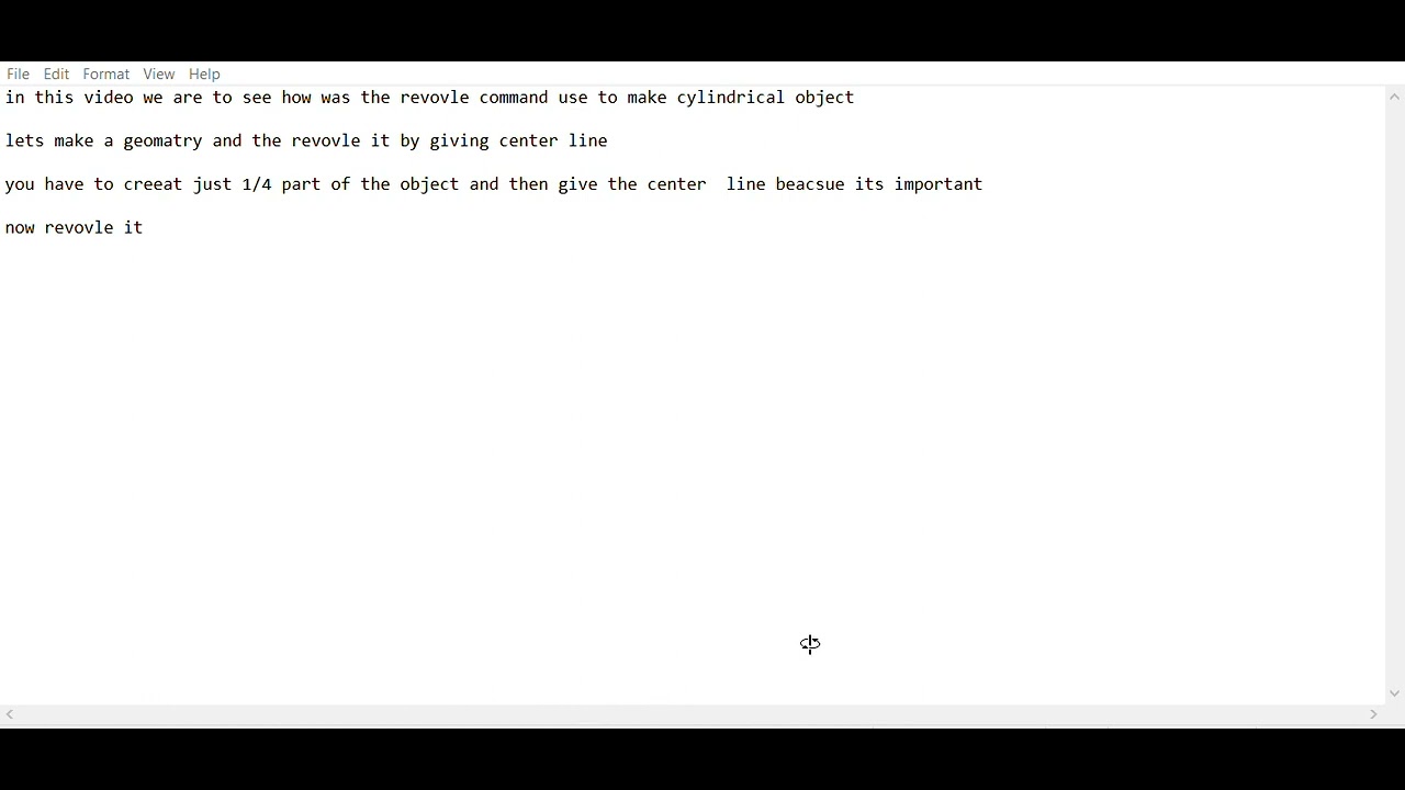 how we use revolve command in cero || easy and simple way || - YouTube
