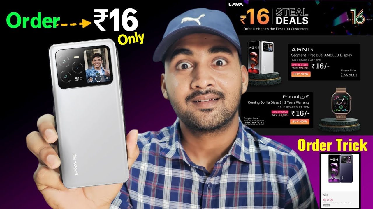 Lava 16th Anniversary | Lava 16 Sale | Lava Prowatch v1 At 16 Sale ...