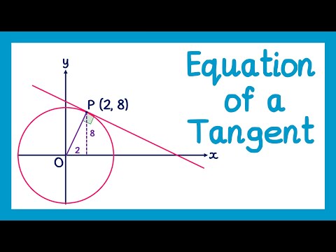 Equation of a Tangent - GCSE Higher Maths