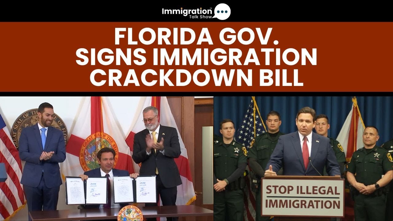 🏝️ Florida Governor Signs Controversial Immigration Crackdown Bill ...
