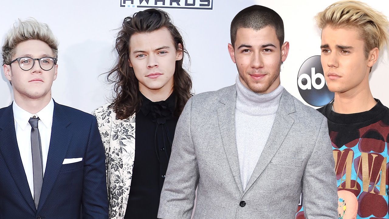 One Direction, Justin Bieber & 5SOS Red Carpet Style at 2015 AMAs - YouTube