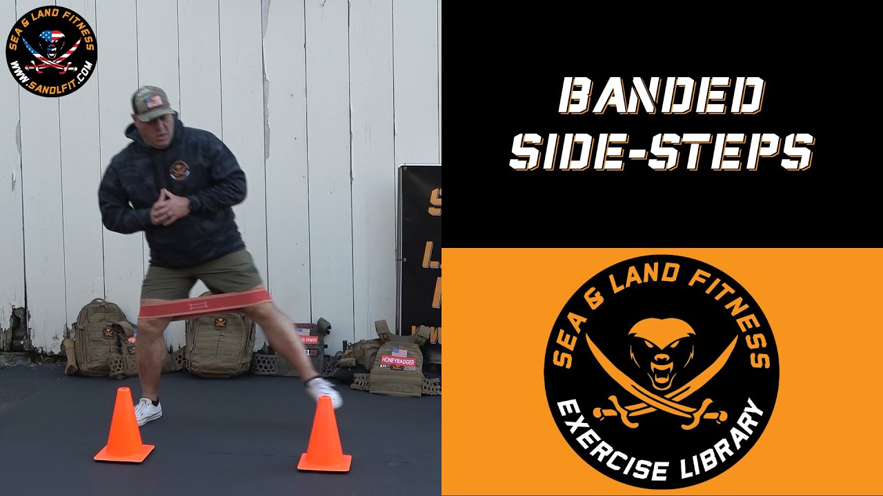 Banded Side-Step - Sea & Land Fitness Exercise Library - YouTube