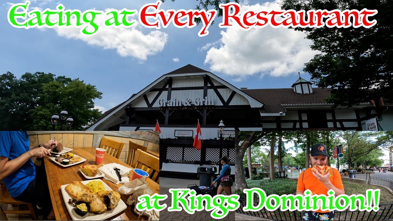 Eating at EVERY RESTAURANT at Kings Dominion - YouTube