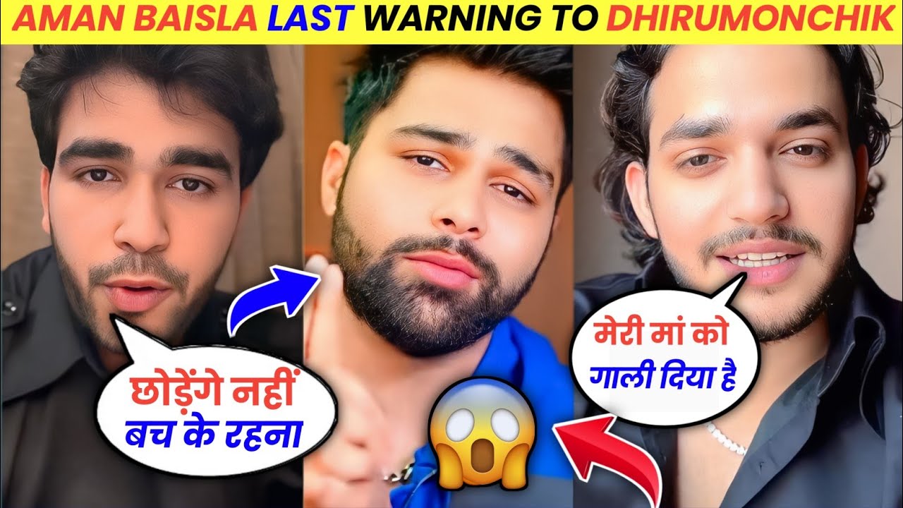 💥 Aman baisla & Harsh vikal Angry Reply To Dhrirumonchik | Also ...