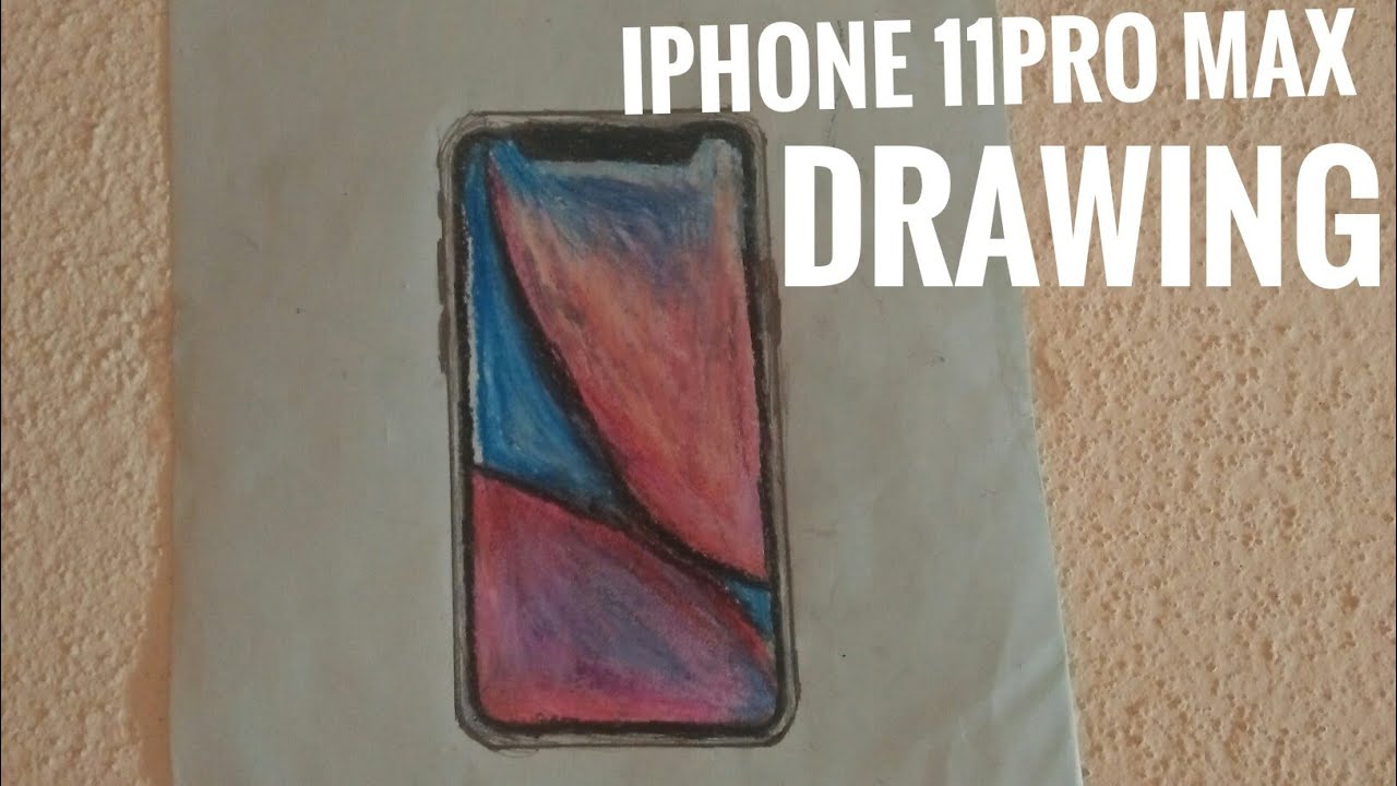 #iPhone_11pro_max_3D_drawing iPhone 11pro Max 3D drawing easy to draw ...