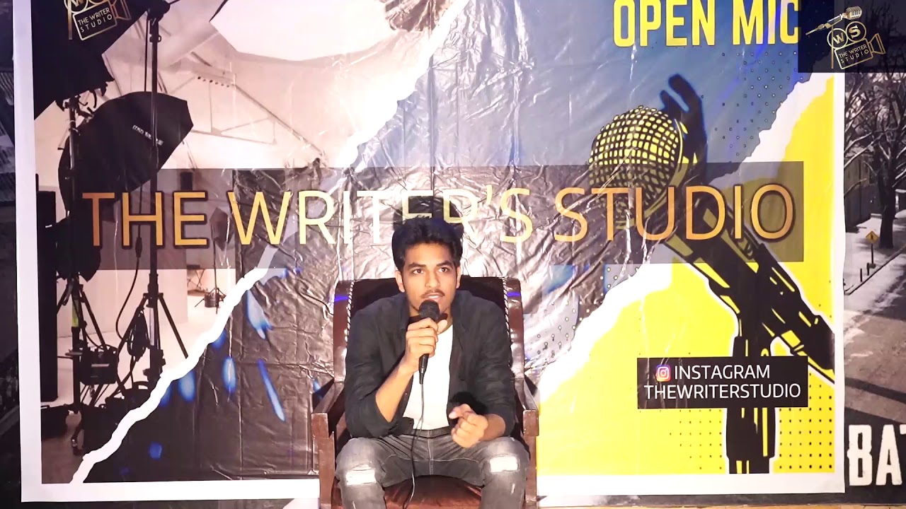 Participant Performing At The Writer Studio's Open Mic On 23rd Feb,2020 ...