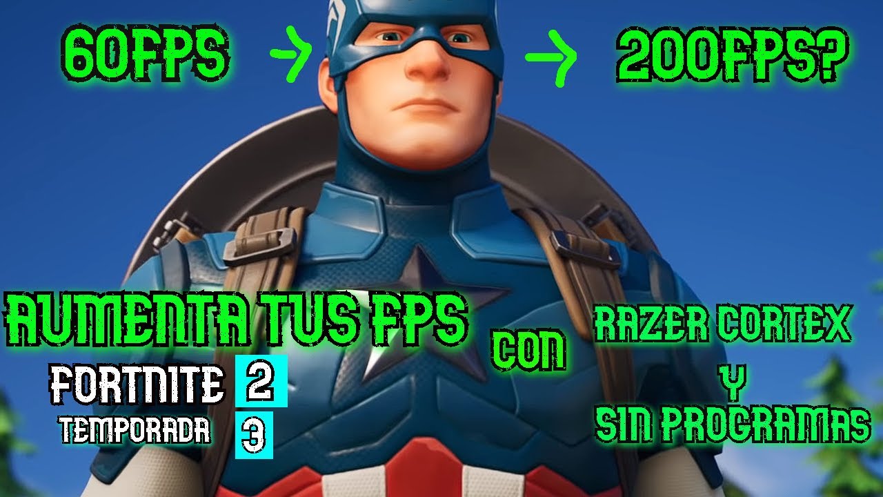 ¡AUMENTA TUS FPS EN FORTNITE2!CON RAZER CORTEX Y SIN PROGRAMAS ...