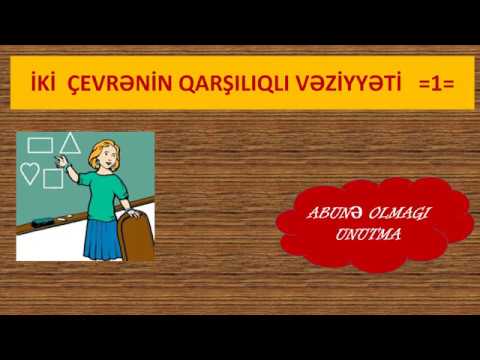 İki çevrənin qarşılıqlı vəziyyəti-1