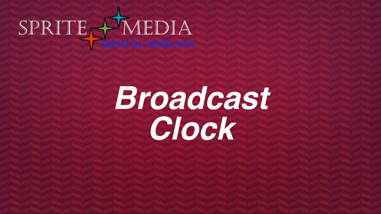 Sprite Broadcast Clock Demo - YouTube